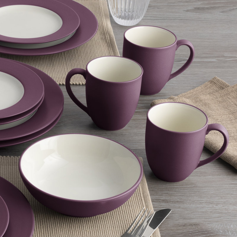 Noritake Colorwave 16-Piece Rim Dinnerware Set, Service for 4 & Reviews ... Noritake Colorwave 16-Piece Rim Dinnerware Set, Service for 4 & Reviews ...